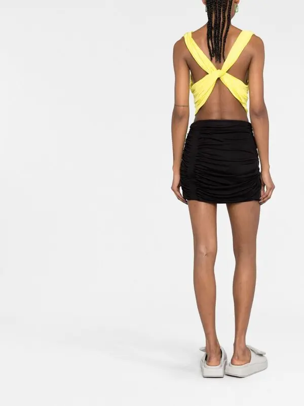 Gauge81 Ruched Jersey Miniskirt