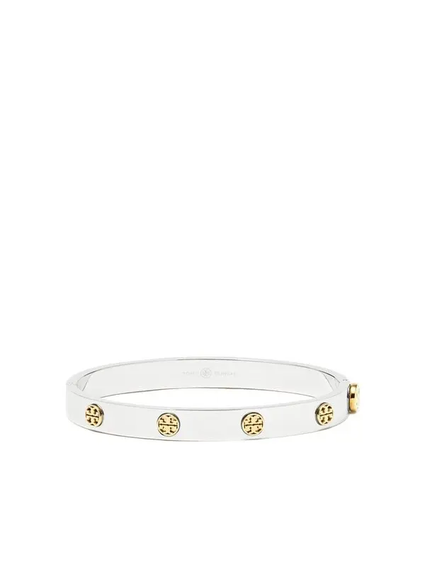 Tory Burch Miller Stud Hinge Bracelet - Silver
