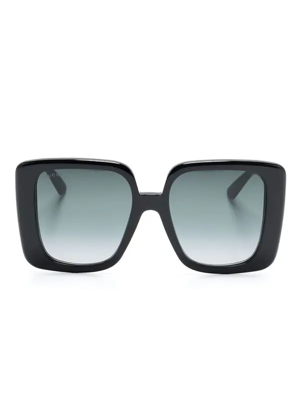 Gucci Interlocking G Square Sunglasses - Black