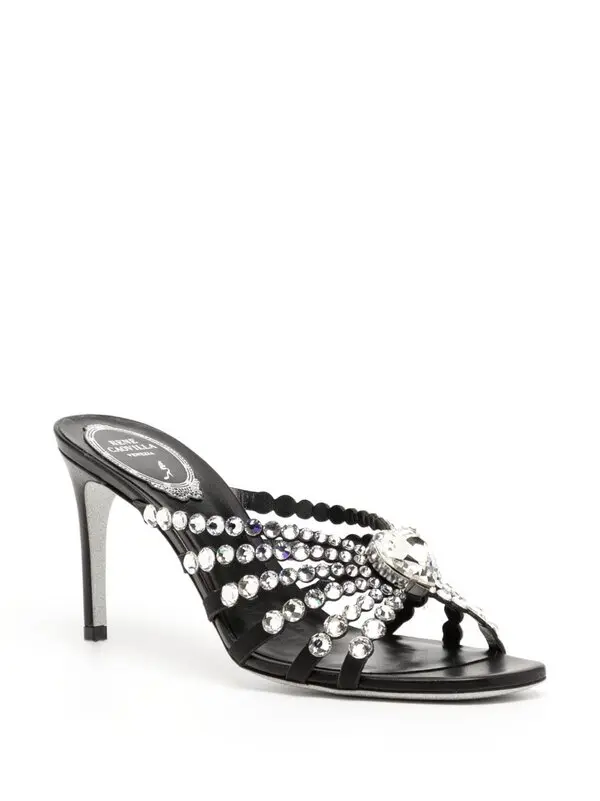 Rene Caovilla 90mm Crystal-embellished Sandals