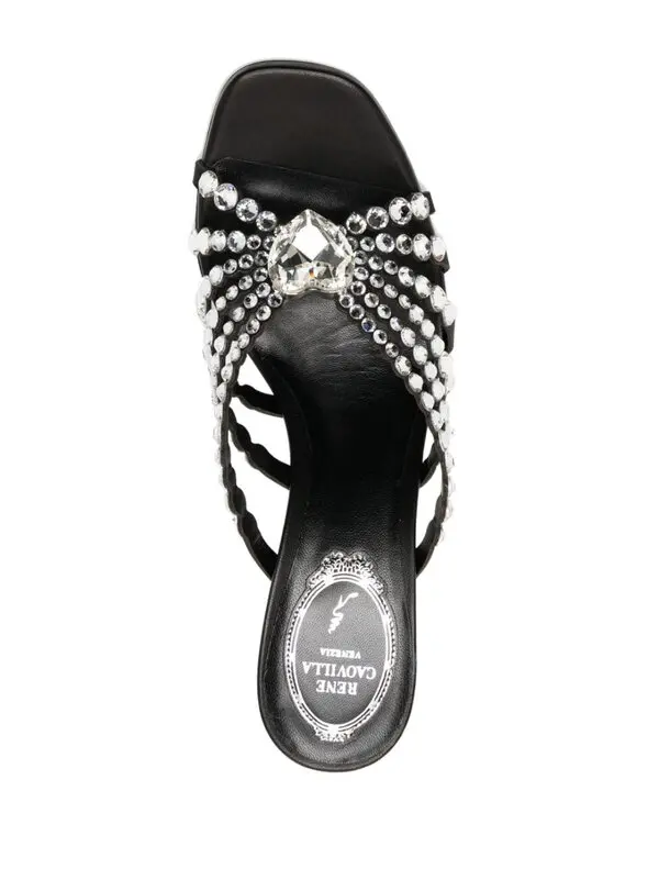 Rene Caovilla 90mm Crystal-embellished Sandals