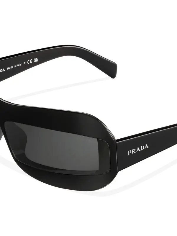 Prada Runway Rectangle-frame Sunglasses