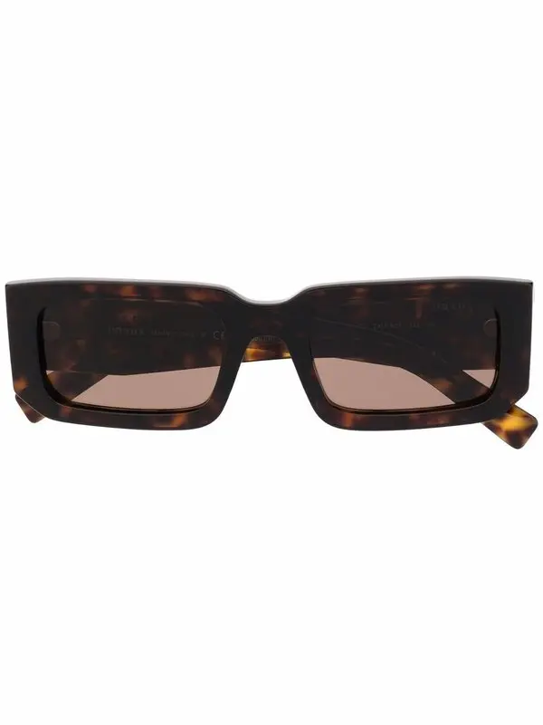 Prada Square-frame Sunglasses - Brown