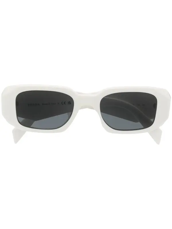 Prada Square-frame Sunglasses - White