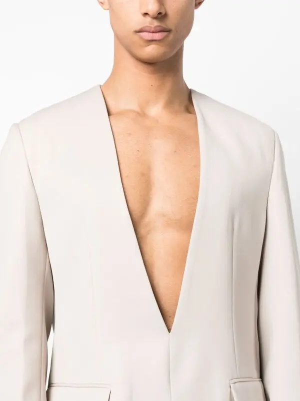 BOTTER Plunging V-neck Wool Blazer