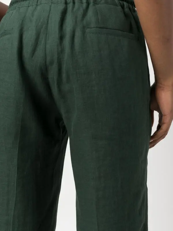 Kiton Linen Bermuda Shorts - Green