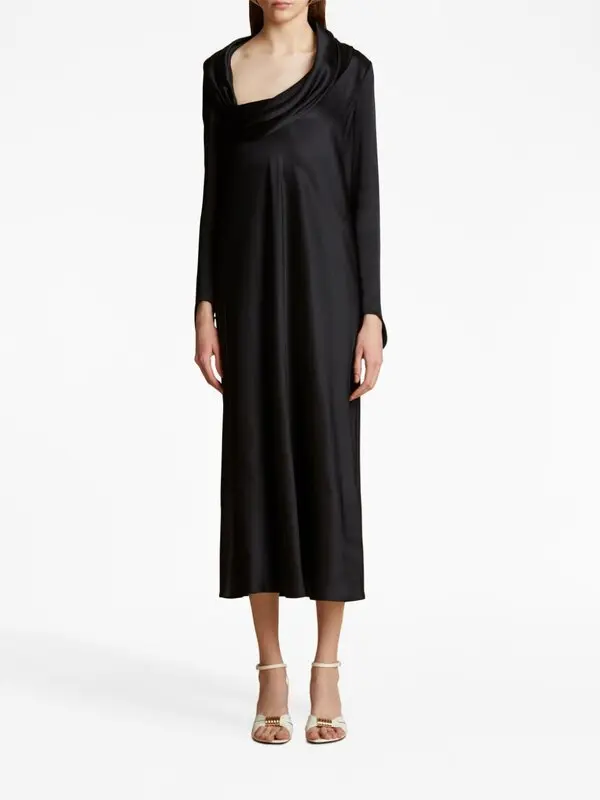 Khaite Olivier Silk Midi Dress