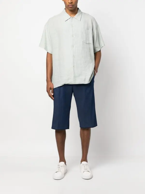 Kiton Denim Shorts - Blue