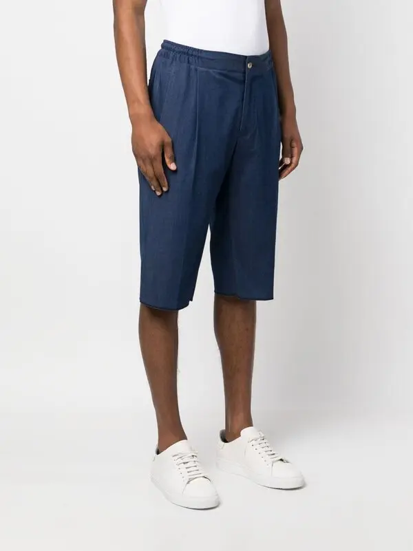 Kiton Denim Shorts - Blue