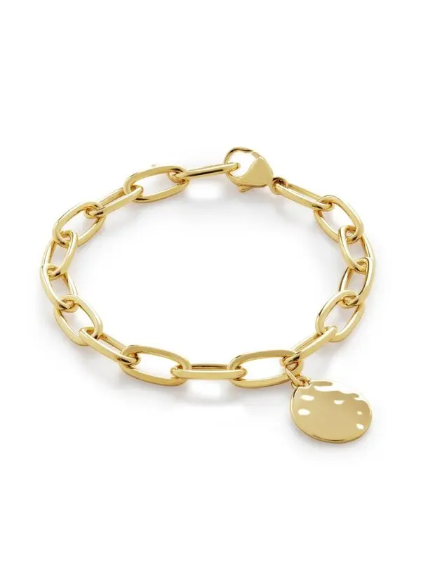 Monica Vinader Chain-link Charm Bracelet - Gold