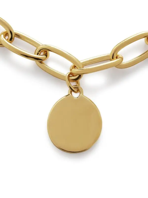 Monica Vinader Chain-link Charm Bracelet - Gold