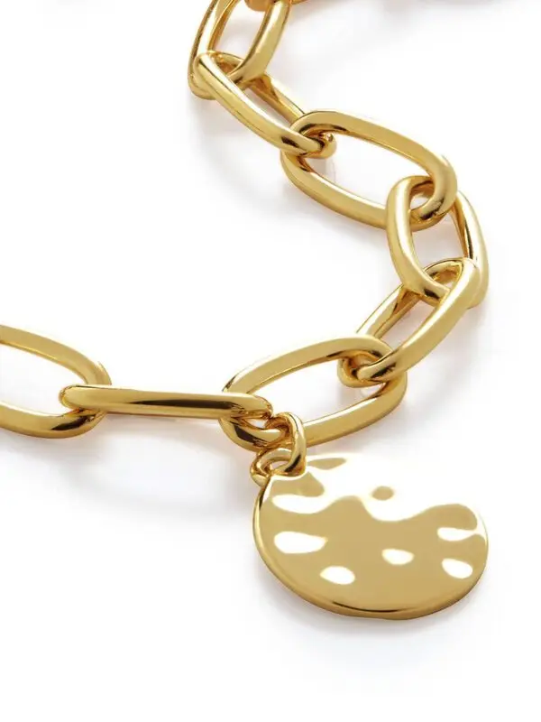 Monica Vinader Chain-link Charm Bracelet - Gold