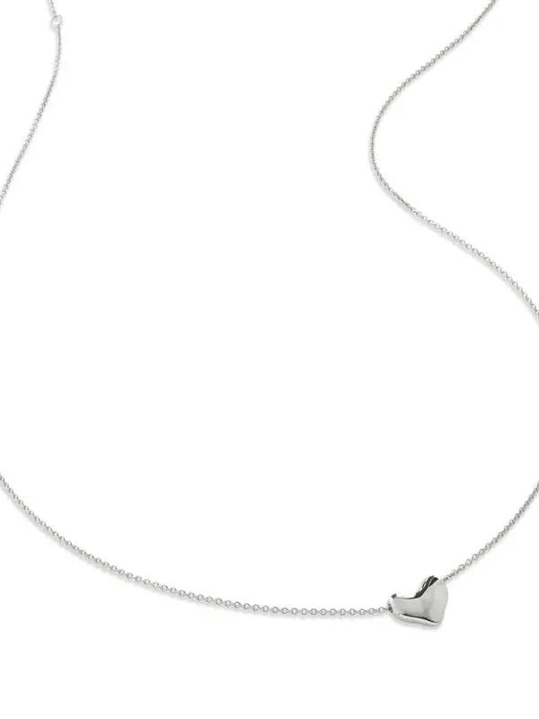 Monica Vinader Heart Charm Necklace - Silver