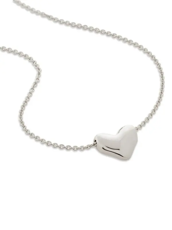 Monica Vinader Heart Charm Necklace - Silver