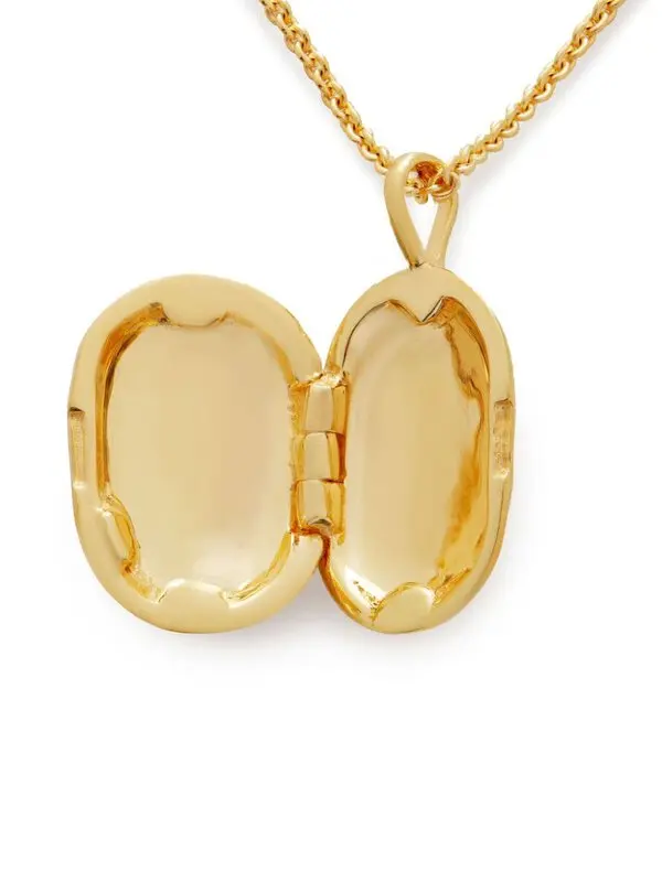 Monica Vinader Mini Locket Adjustable Necklace - Gold