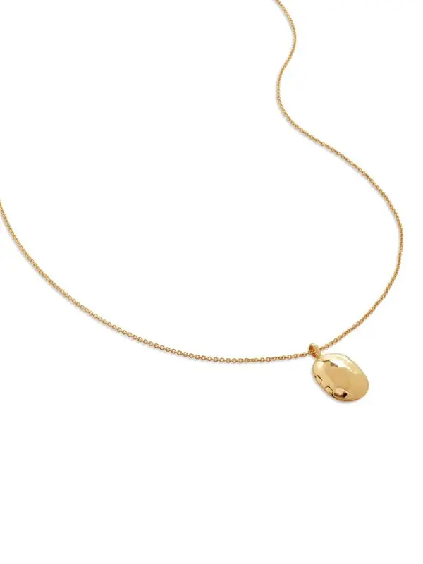 Monica Vinader Mini Locket Adjustable Necklace - Gold