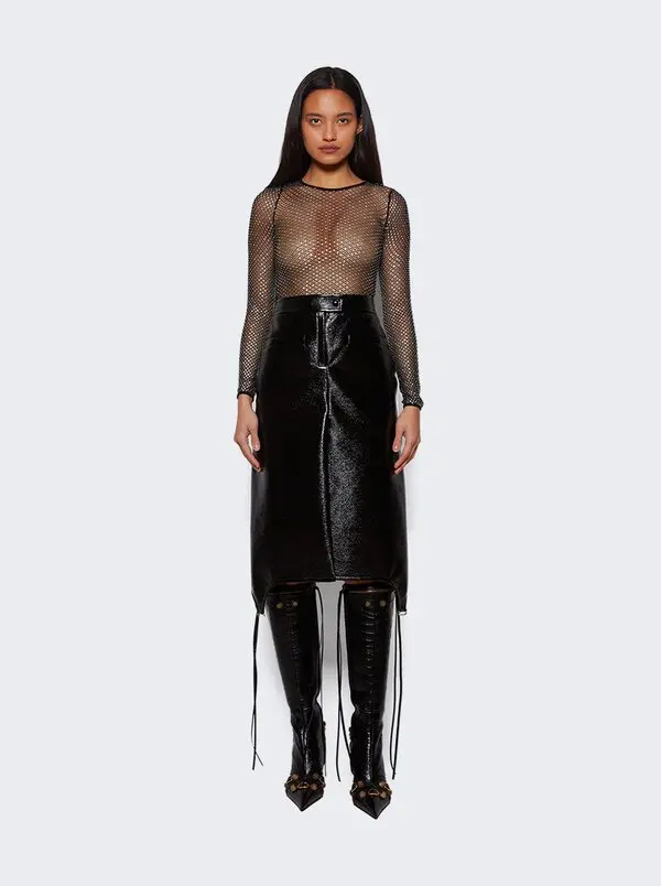 Balenciaga Crystal Mesh Top
