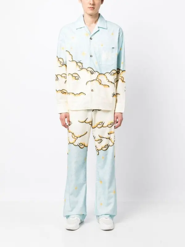 Amiri Sunscape-print Cotton Shirt