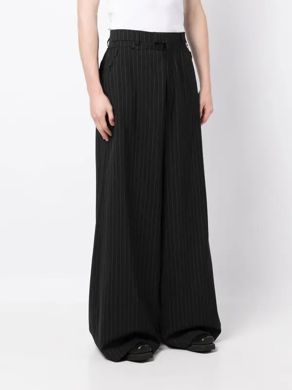 Vetements Pinstripe Wide-leg Trousers