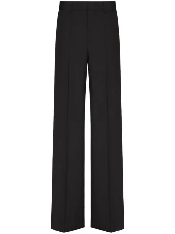 Valentino Garavani Tailored Wool Trousers - Black