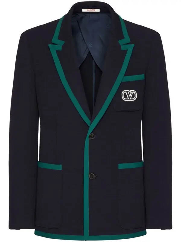 Valentino Garavani Vlogo Signature Single-breasted Blazer