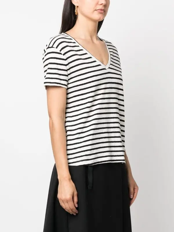 Each X Other Striped V-neck T-shirt