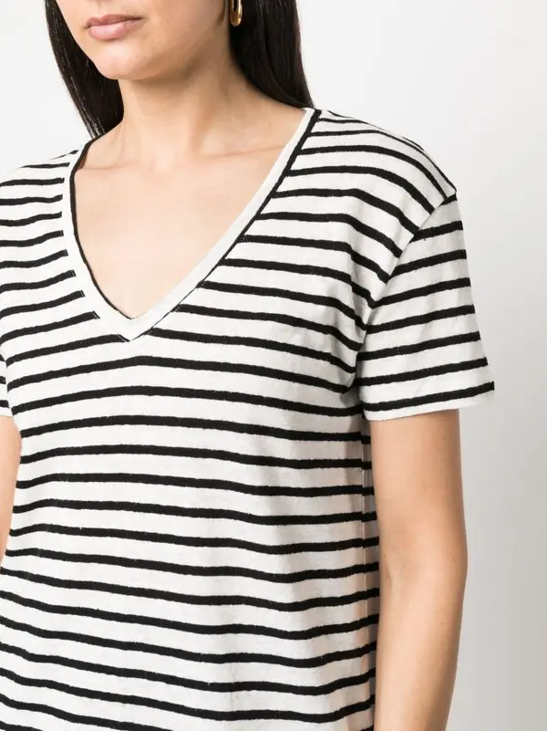 Each X Other Striped V-neck T-shirt