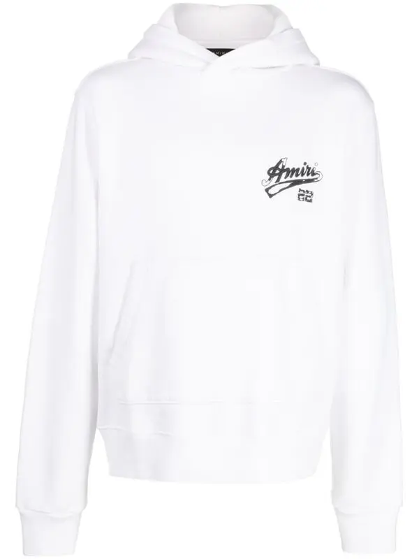 Amiri Embroidered-logo Cotton Hoodie