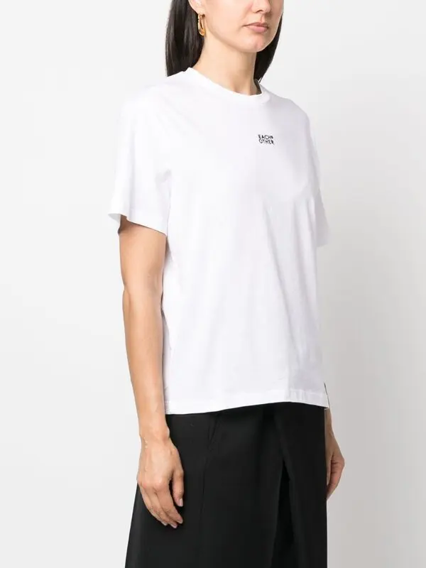 Each X Other Logo-print Cotton T-shirt - White