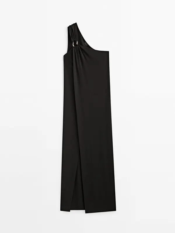 massimo dutti one shoulder dress Massimo Dutti SS2017