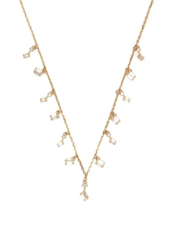 SUZANNE KALAN 18kt Yellow Diamond Cascade Necklace - Gold