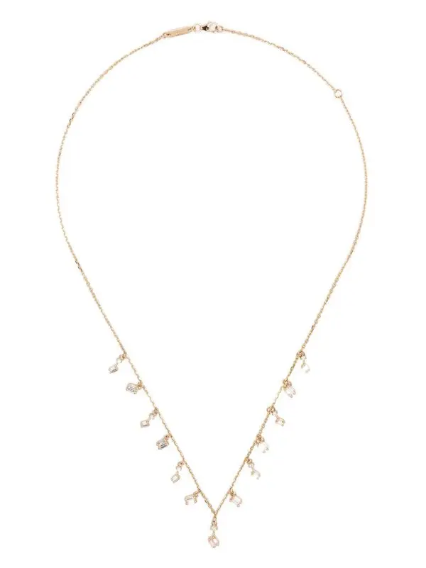 SUZANNE KALAN 18kt Yellow Diamond Cascade Necklace - Gold