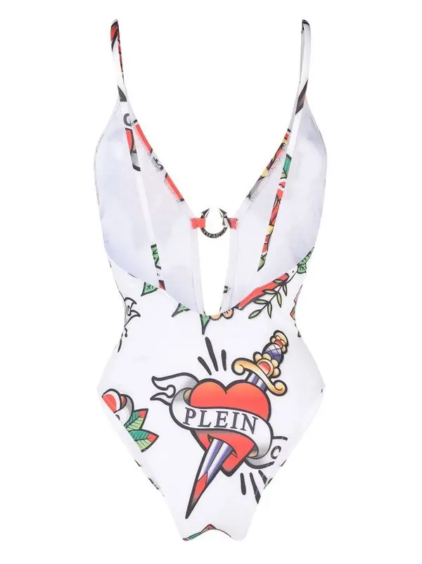 Philipp Plein Graphic-print Swimsuit