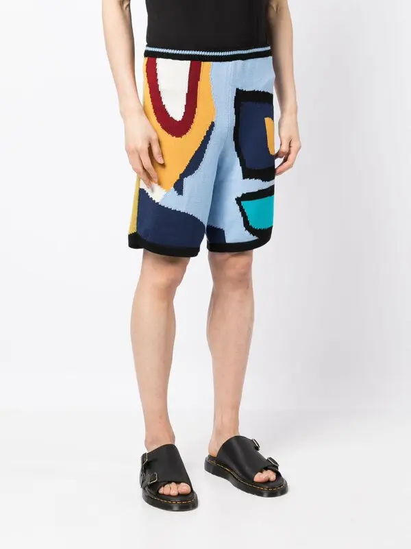 BETHANY WILLIAMS Abstract-print Knitted Shorts