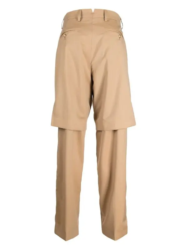 VTMNTS Layered Straight-leg Trousers