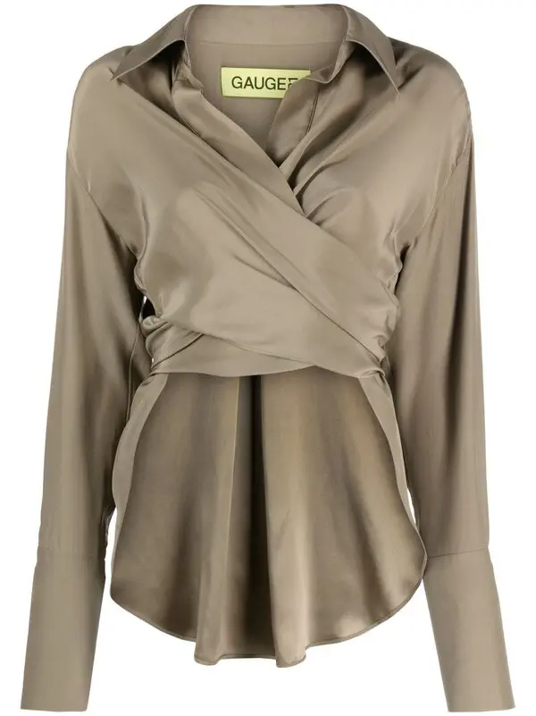 Gauge81 Silk Wrap Blouse
