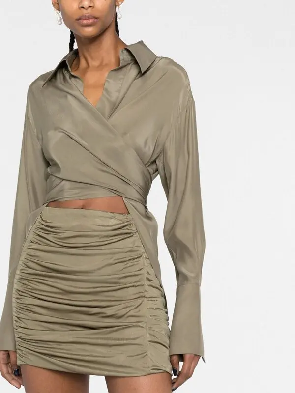 Gauge81 Silk Wrap Blouse