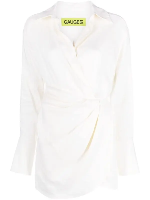 Gauge81 Puno Mini Shirt Dress - White