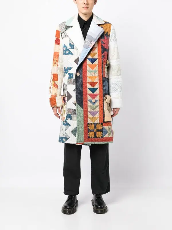 BETHANY WILLIAMS Double-breasted Patchwork Coat