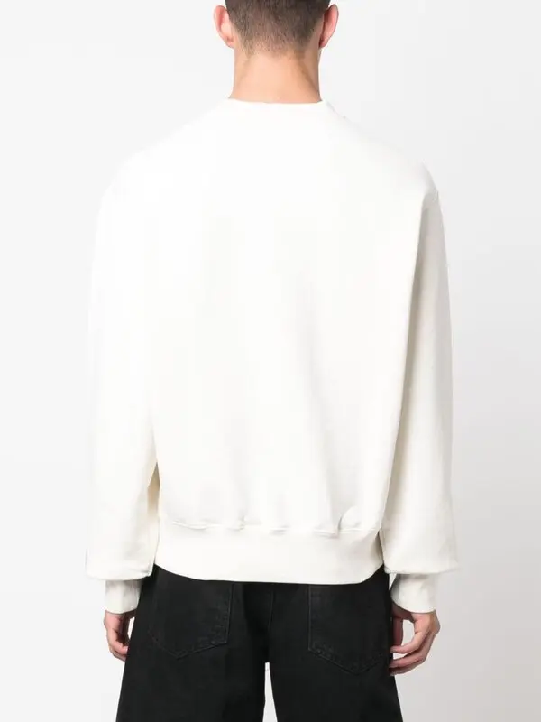 Heron Preston Cotton Sweatshirt With Flocked Logo