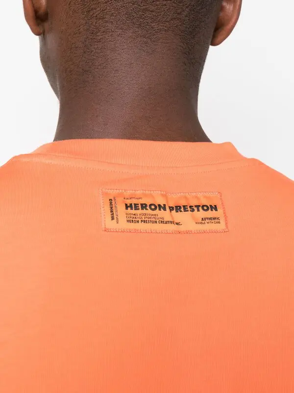 Heron Preston Logo-embroidered Cotton T-shirt