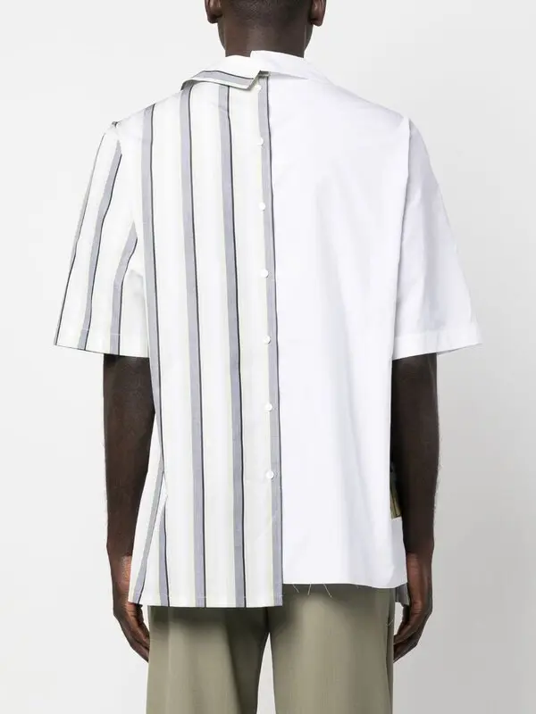 LANVIN Asymmetric Patchwork Shirt