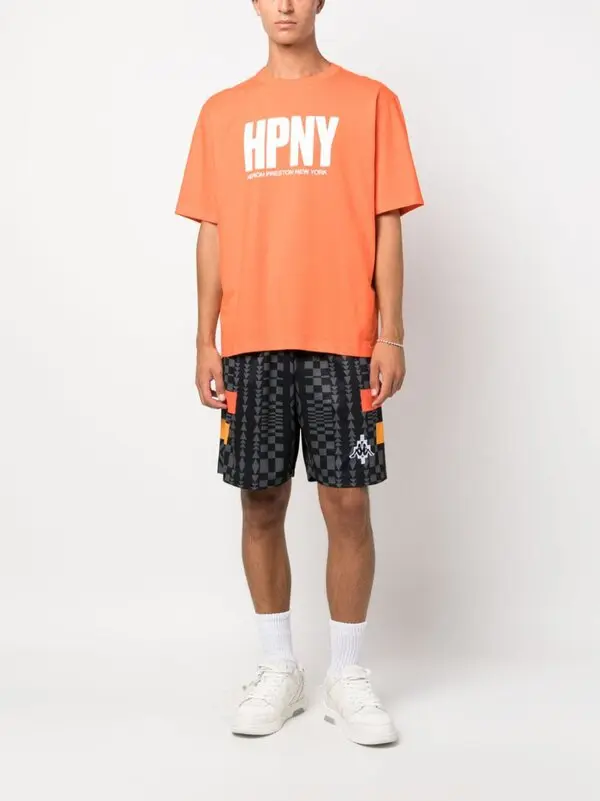 Heron Preston Hpny Print Crew Neck T-shirt - Orange