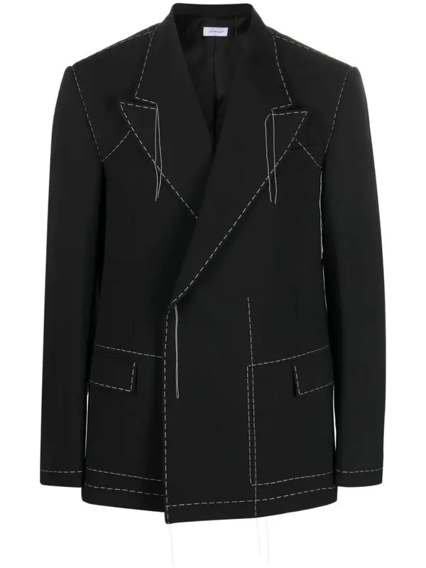 Off-White Stitch Tailored Double-breasted Blazer