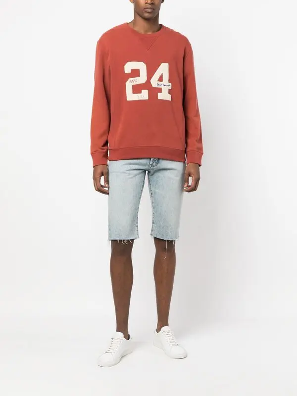 Saint Laurent Embroidered Logo Cotton Sweatshirt