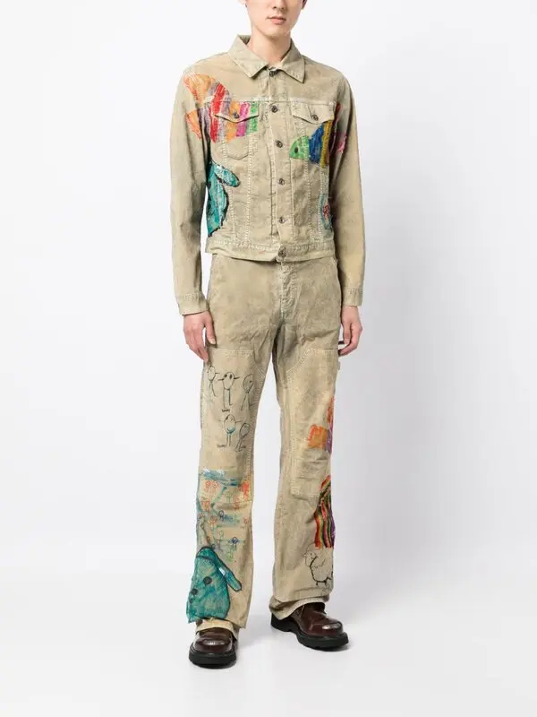 Off-White Cartoon Flared Carpenter Pants