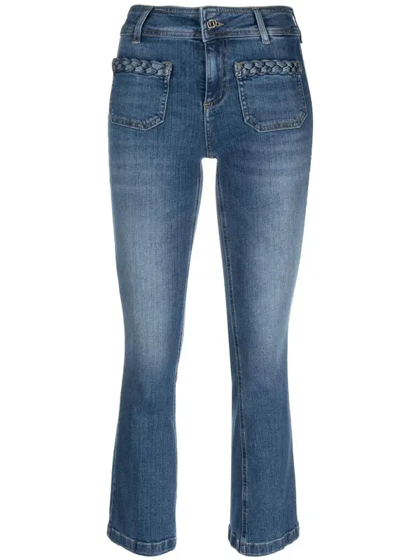 Liu Jo Bootcut Cropped Jeans