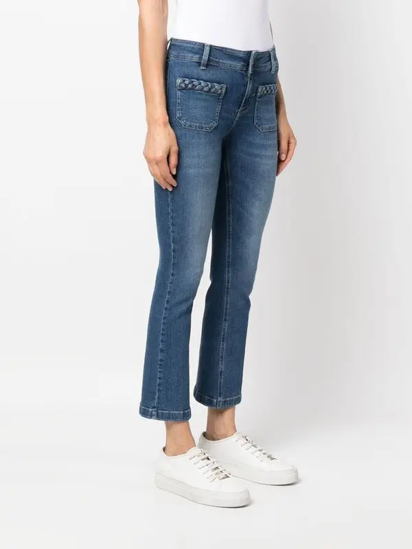 Liu Jo Bootcut Cropped Jeans