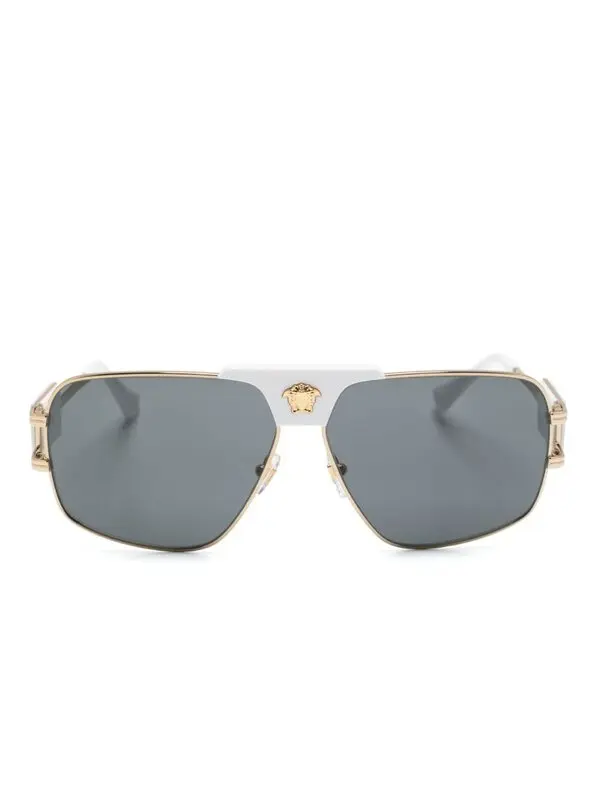 Versace Pilot-frame Sunglasses - Gold