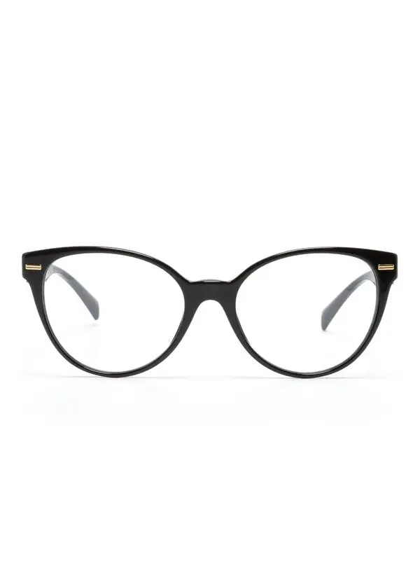 Versace Medusa Plaque Round-frame Glasses